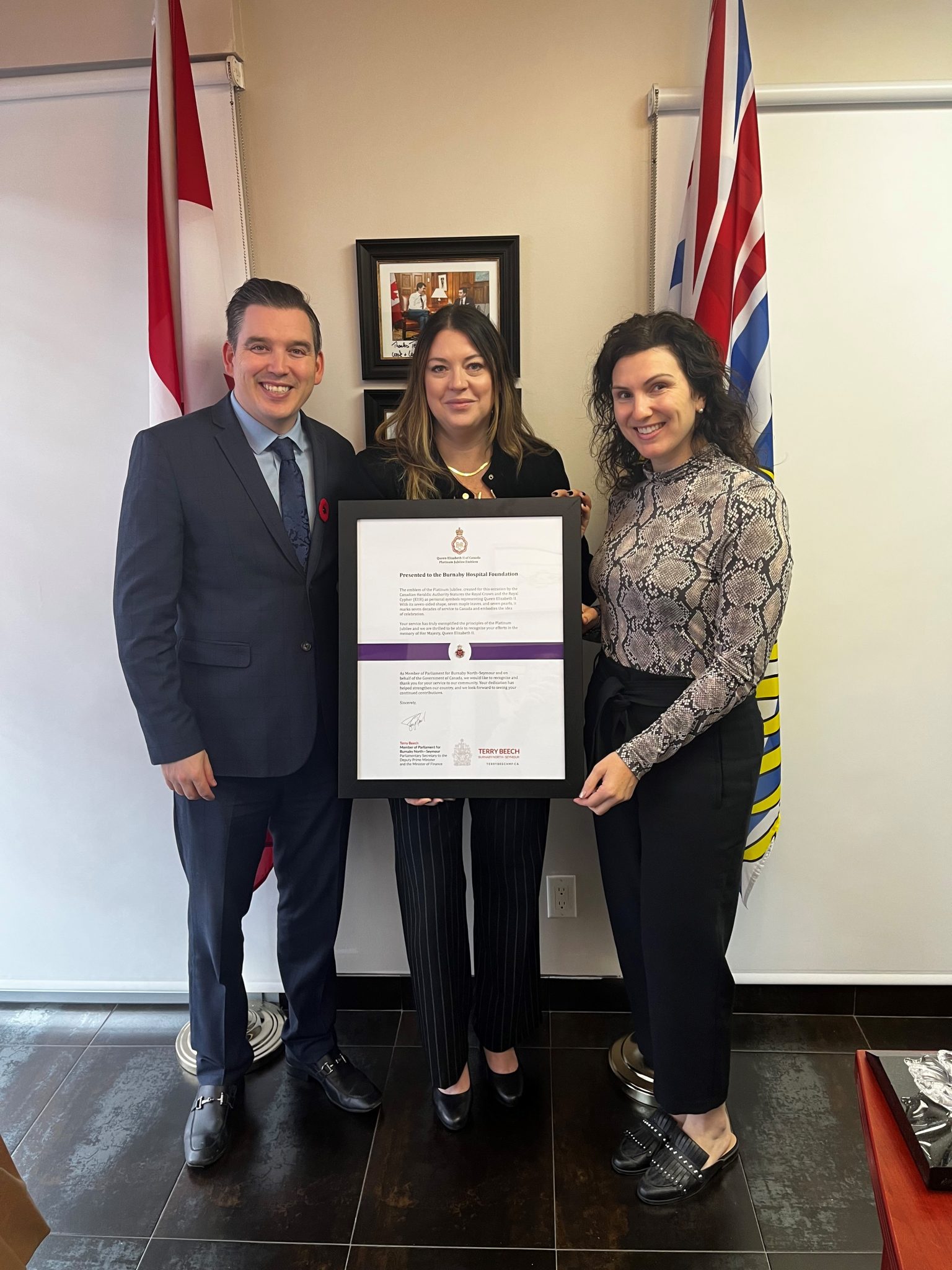Queen Elizabeth II’s Platinum Jubilee medal awarded to Burnaby Hospital ...