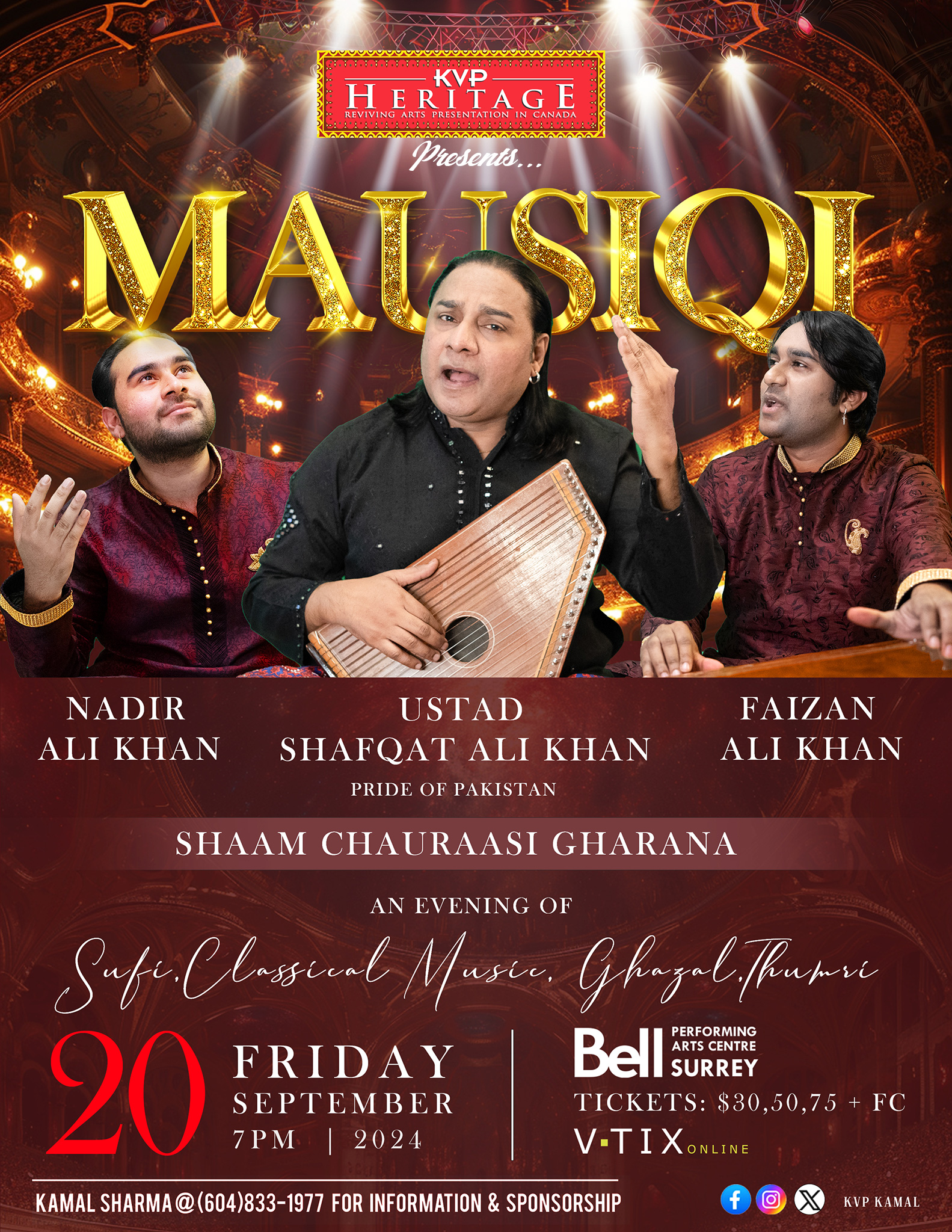 Ustad Shafqat Ali Khan Live In Vancouver - Drishti Magazine
