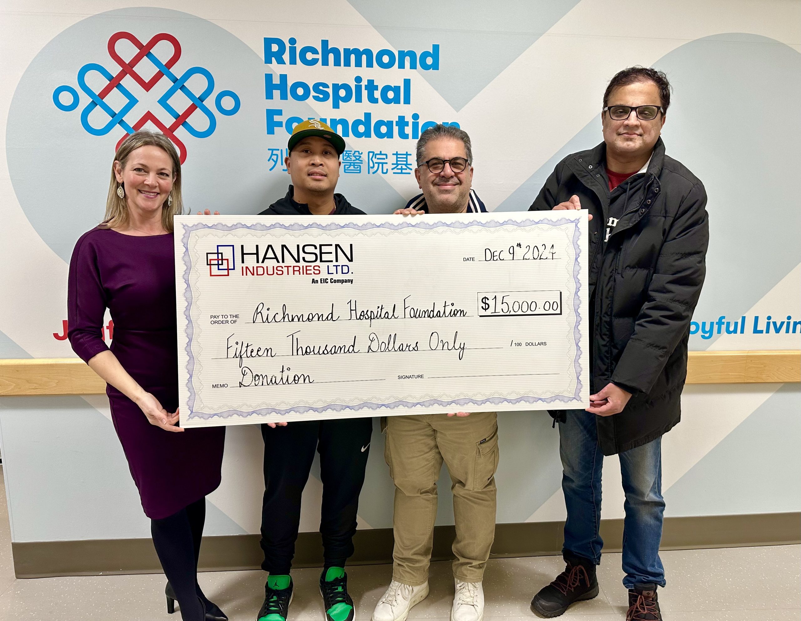 Hansen Industries Ltd. Stamps Its Support with $15,000 Donation Towards ...